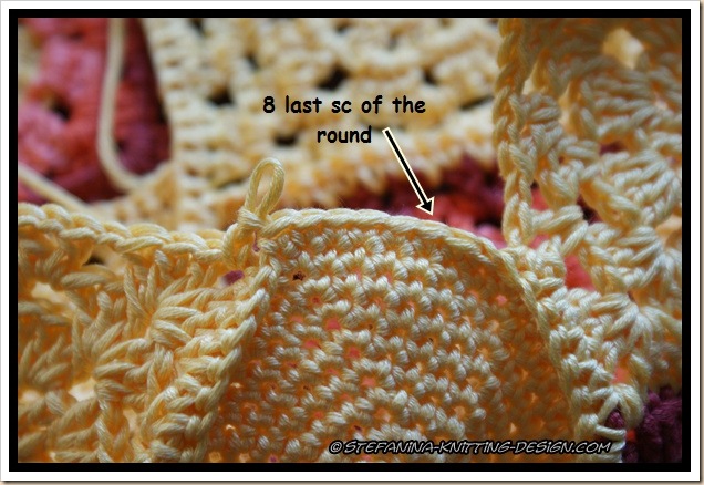 stefanina's dream: Free round little pocket in granny square : tutorial